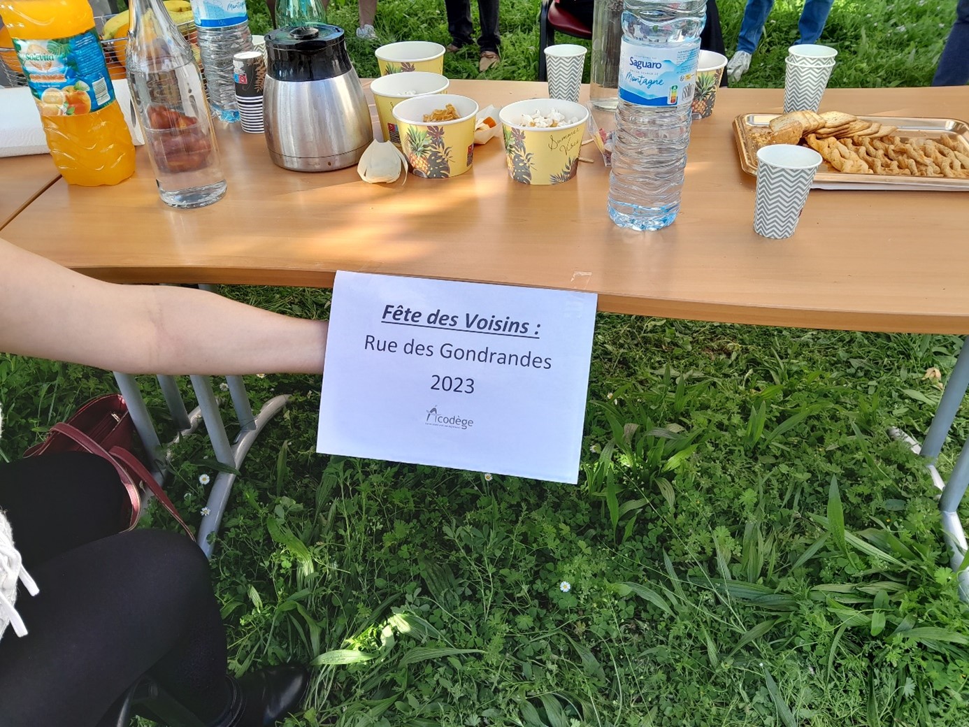 Fête des voisins avec le service des Appartements Semi-collectifs - Acodège