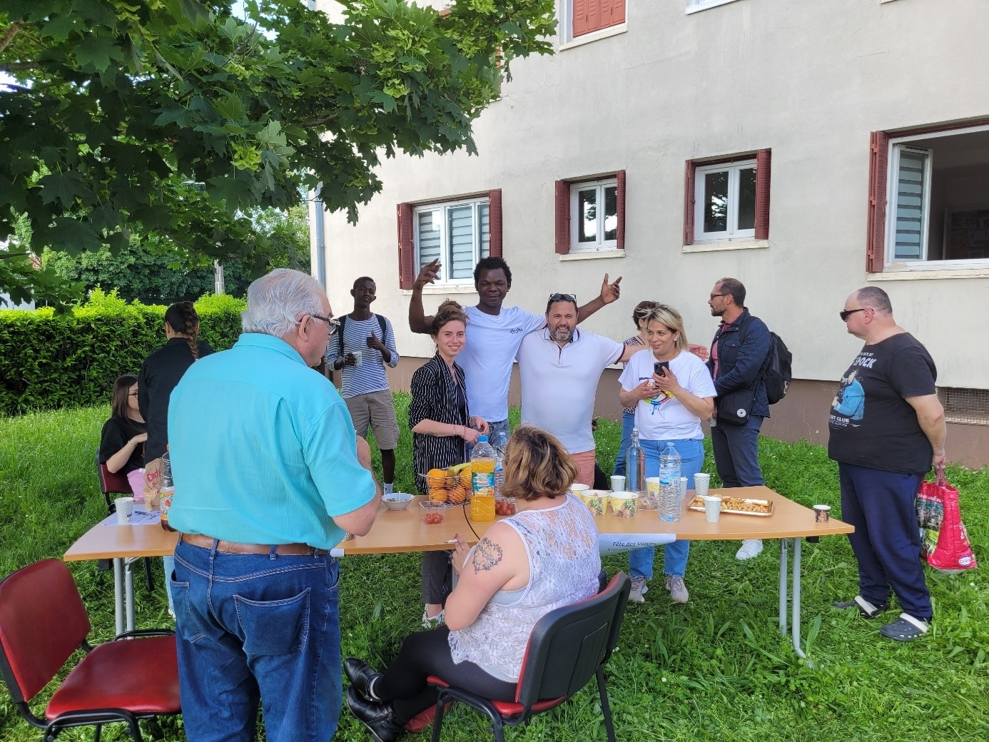 Fête des voisins avec le service des Appartements Semi-collectifs - Acodège